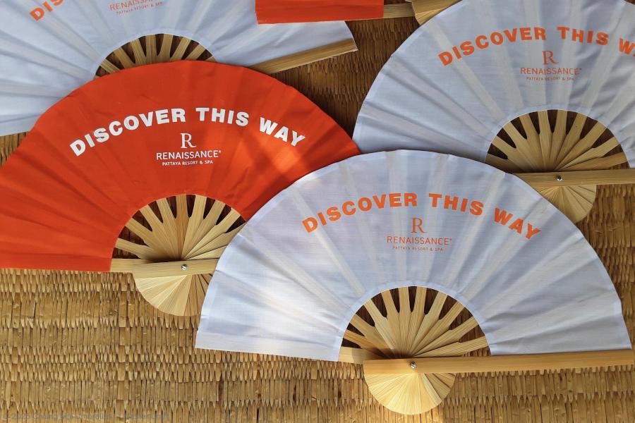 Custom Promotional Folding Hand Fans - Gallery | Chiang Mai Umbrellas