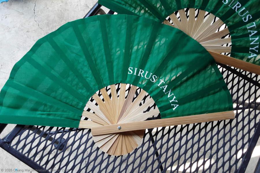 Custom Promotional Folding Hand Fans - Gallery | Chiang Mai Umbrellas