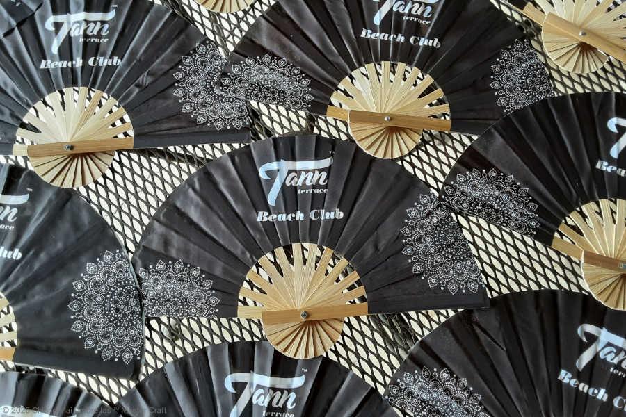 Custom Promotional Folding Hand Fans - Gallery | Chiang Mai Umbrellas