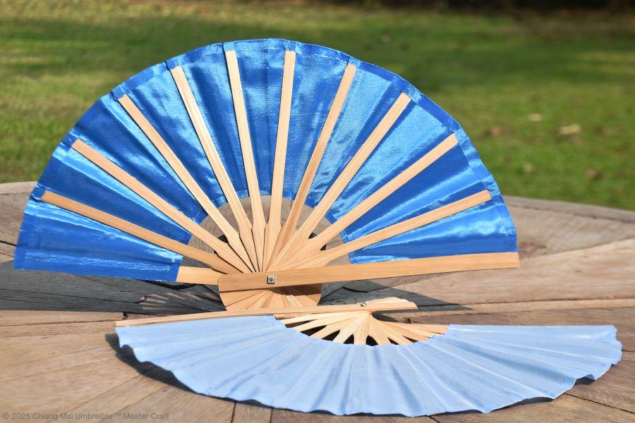 Blue Hand Fan